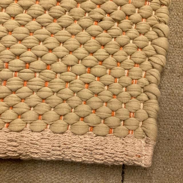 DULTON DULTON ダルトン コットンチンディラグ COTTON CHINDI RUG TERRACOTTA/NAVY 90×130cm テラコッタ ネイビー ラグマット リビング ...