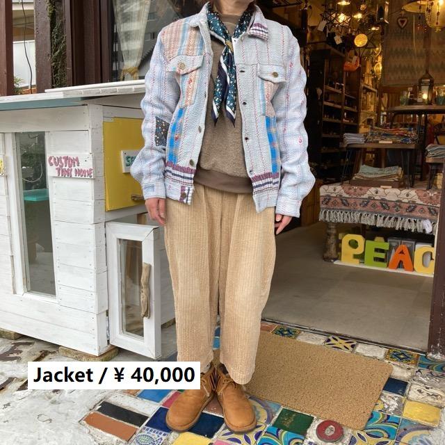 TOPANGA Lady's ヴィンテージラリーキルトジャケット S Type B ホワイト デニムジャケット レディース メンズ ...