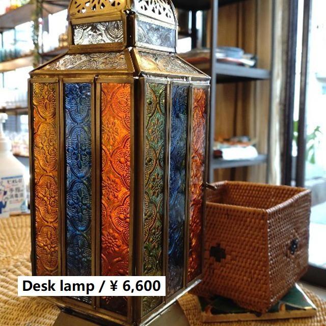モロッカンランプレリーフガラス マルチカラー スタンドランプ テーブルランプ 寝室ランプ デスクランプ ハンギング アクセントランプ : b7 ...