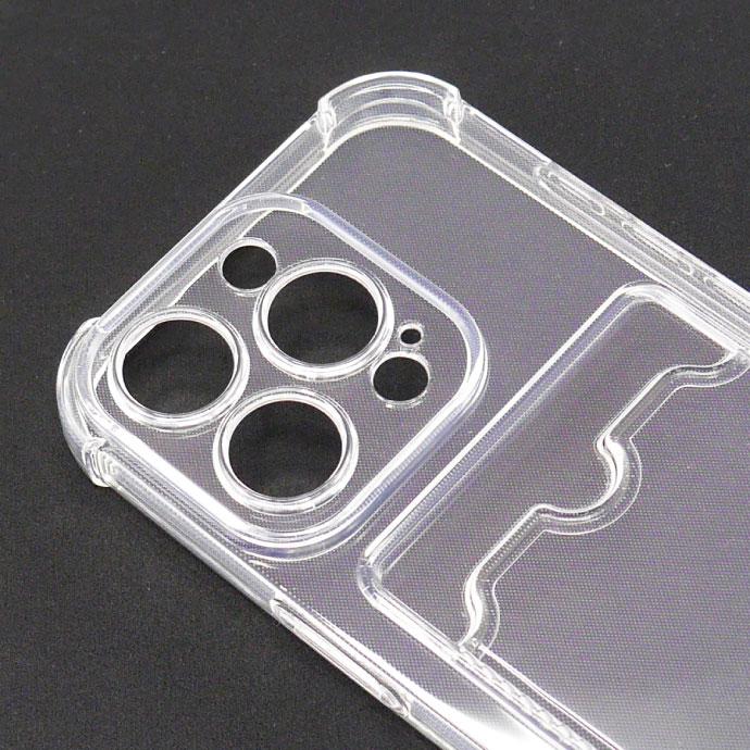 iPhone16Pro ケース クリア カード収納ポケット付 TPU ソフト 耐衝撃 iPhone16Proケース カード入れ おしゃれ カワイイ SPC246 : AVAIL - 通販 ...
