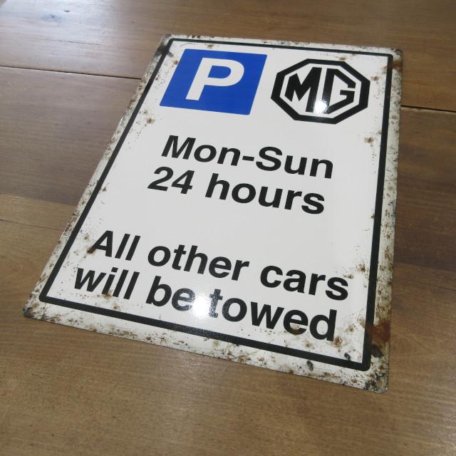 MG サインプレート PARKING MON-SUN 24 HOURS : AC MINDS AUTOJUMBLE - 通販 - Yahoo ...