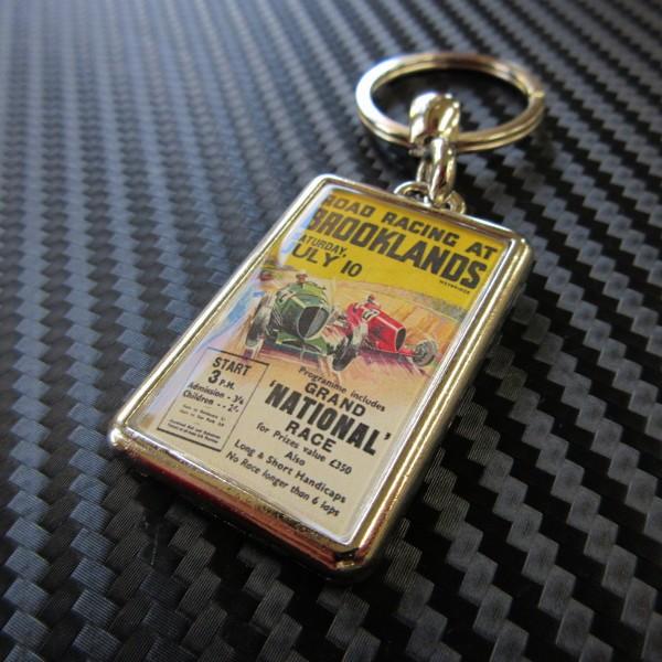 ブルックランズ BROOKLANDS ROAD RACING ビンテージ広告ポスター絵 キーホルダー : acaj-key75 : AC ...