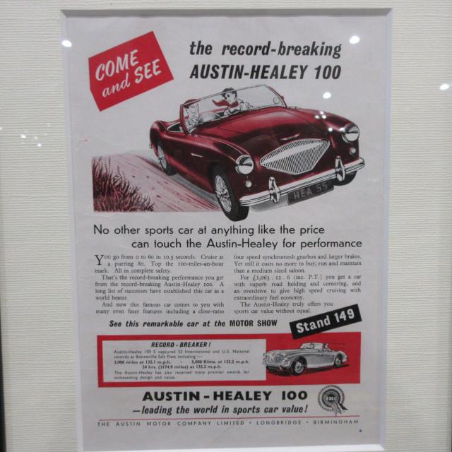 Austin Healey 100 1950年広告 額装 : AC MINDS AUTOJUMBLE - 通販 - Yahoo!ショッピング