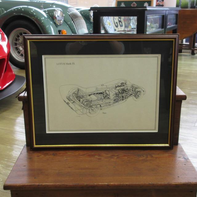 LOTUS IX 透視図 プリント ／ 額装 ブラウン : AC MINDS AUTOJUMBLE - 通販 - Yahoo!ショッピング