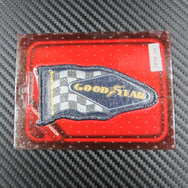 Good year グッドイヤー チェッカーフラッグ形 ネイビークロスバッジ PADDY HOPKIRK : AC MINDS ...