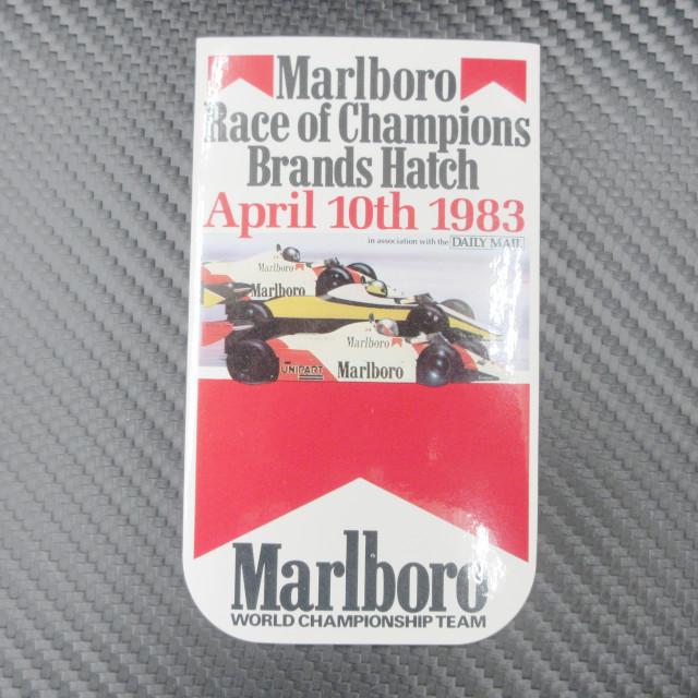 Marlboro World Championship Team /Brands hatch April 10th 1983 外貼りステッカー ...