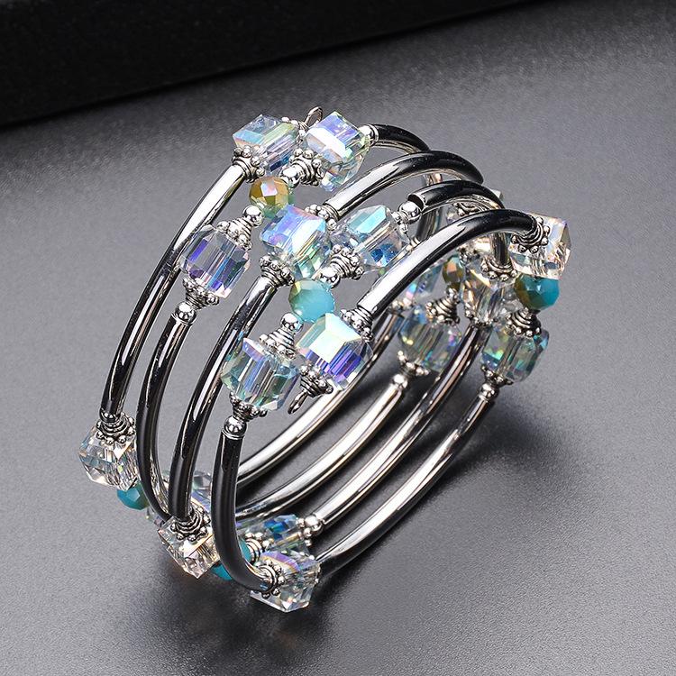 ブレスレット レディース バングル アクセサリー ビーズ 可愛い 人工宝石 個性的 パーティ お呼ばれ :rm10062:アクセサリーウインド ...