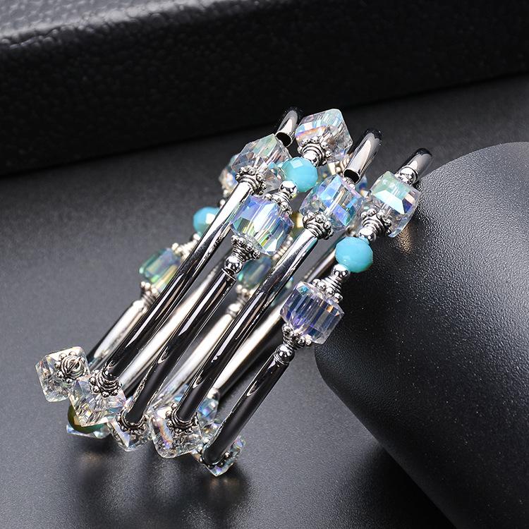 ブレスレット レディース バングル アクセサリー ビーズ 可愛い 人工宝石 個性的 パーティ お呼ばれ :rm10062:アクセサリーウインド ...