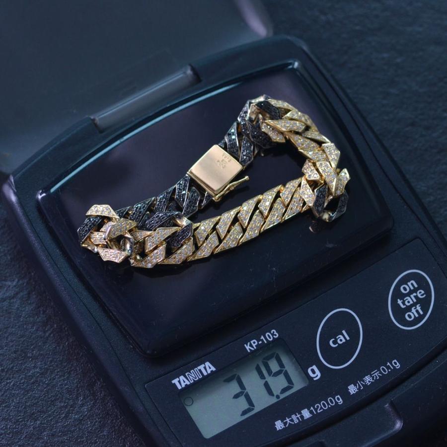喜平 ブレスレット K18 18金 イエローゴールド メンズ ダイヤモンド ブラックダイヤモンド リバーシブル 20cm : アクセサリーマート 職人が造る喜平の店 - 通販 - Yahoo ...