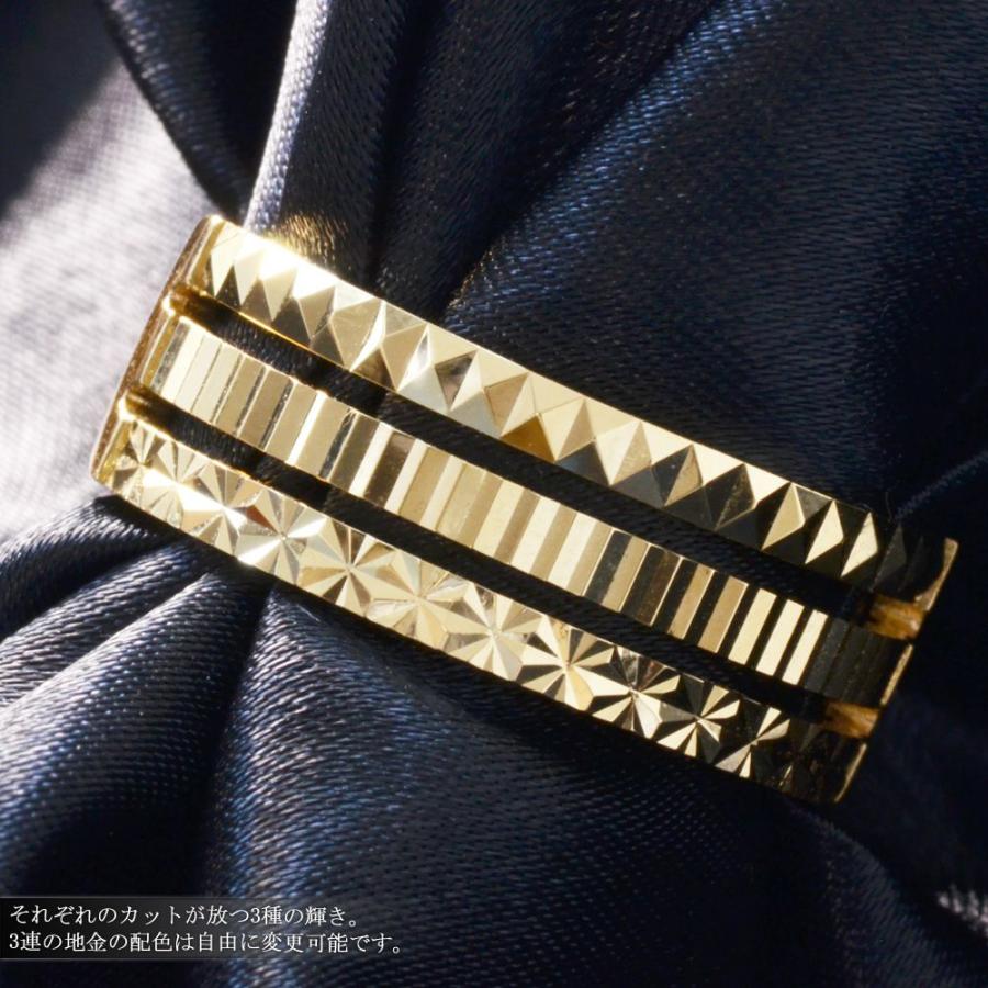 指輪 メンズリング 18金 K18 18k イエローゴールド 幅広 カット 地金 ジェンダーレス 日本製 刻印入り シンプル 30代 40代 50代 プレゼント ギフト : アクセサリーマート ...