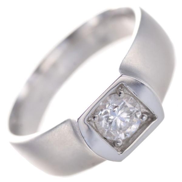 指輪 メンズリング プラチナ ダイヤモンド メンズ リング Pt950 一粒ダイヤモンド 艶消しリング 30代 40代 50代 : アクセサリーマート 職人が造る喜平の店 - 通販 ...