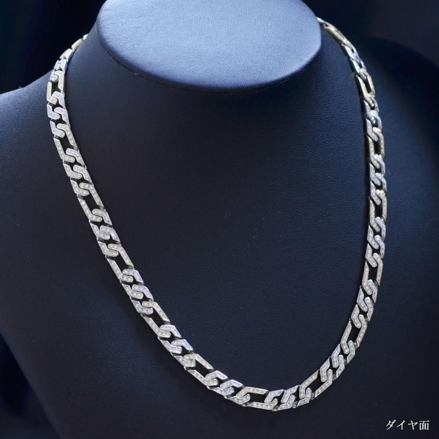 喜平 ネックレス Pt900 ダイヤモンド 2.6ct 喜平ネックレス 45cm プラチナ メンズネックレスチェーンネックレス リバーシブル :FID00027:アクセサリーマート 職人が造る ...