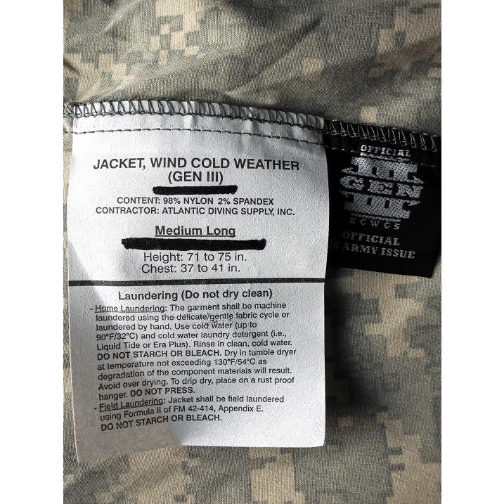 US.ECWCS GEN3 LEVEL4ウインドジャケット : ACE IN THE HOLE - 通販 - Yahoo!ショッピング