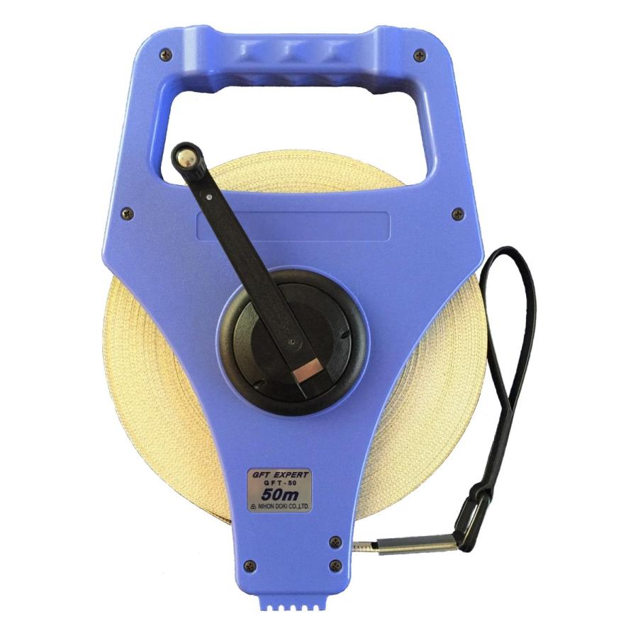 日本度器 巻尺 GFTエキスパート GFT-50 長さ50m テープ幅12mm 3倍速 両面目盛り グラスファイバー ガラス繊維製テープ JIS1級 : 現場屋本舗ヤマニシデポ - 通販 ...