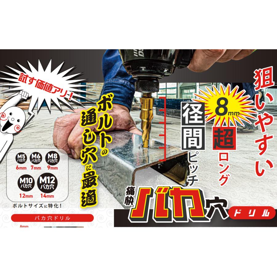 EFFORT エホート EBK-414 痛快バカ穴ドリル サイズ4/8/7/9/12/14mm 径間ピッチ8mm 段数6 全長80mm : 現場屋本舗ヤマニシデポ - 通販 - Yahoo ...