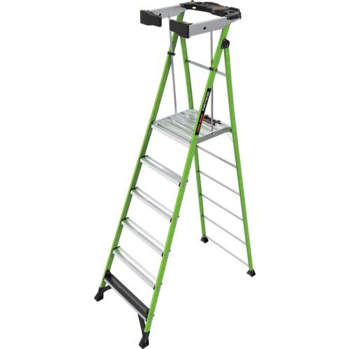 長谷川工業 FRP上わく付き作業台 LG-19306(6段) LGフォートレス リトルジャイアント 天板高さ1.68m 全高2.62m 質量19.0kg Hasegawa 個人宅配送不可 ...