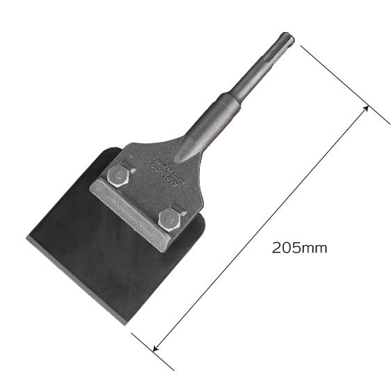 MOKUBA B-69 SDS-plus 快速スクレーパーショート 80x15x205mm モクバ 小山刃物製作所 : mkb-298080 : 現場屋本舗ヤマニシデポ - 通販 ...