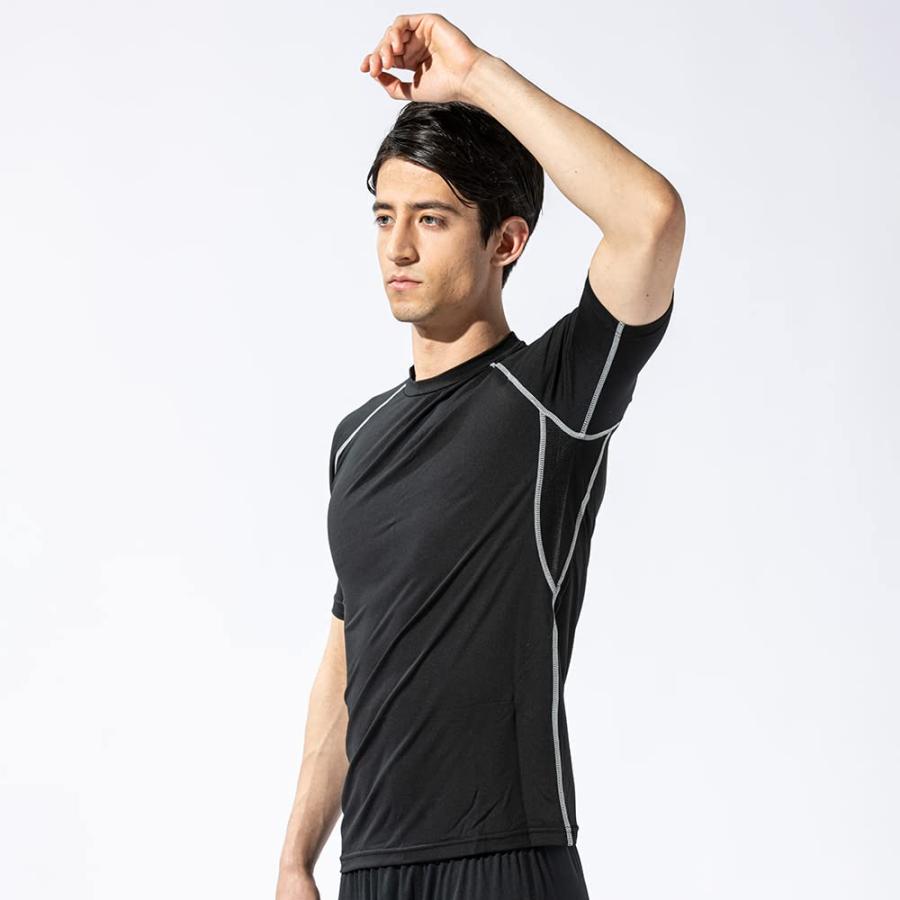 (2個までメール便選択可) おたふく手袋 JW-628 BT冷感・消臭パワーストレッチ 半袖クルーネックシャツ 52.ブラック 夏用インナー S M L LL 3L : 現場屋本舗ヤマニシデポ ...