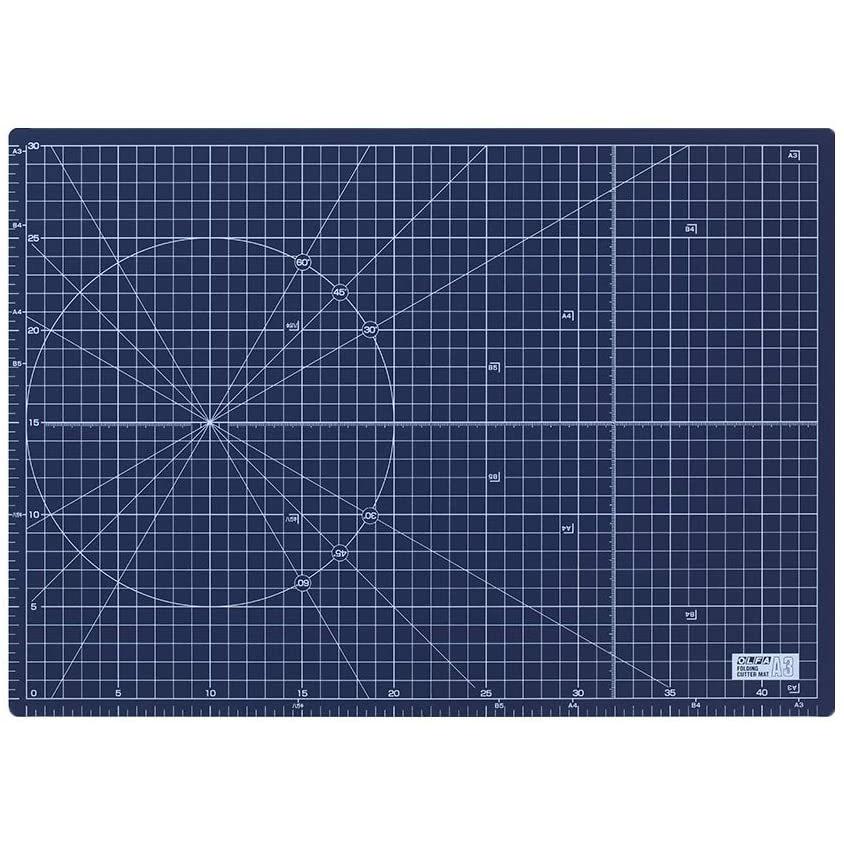 オルファ 223BNV ふたつ折りカッターマットA3 ネイビー OLFA : 現場屋本舗ヤマニシデポ - 通販 - Yahoo!ショッピング