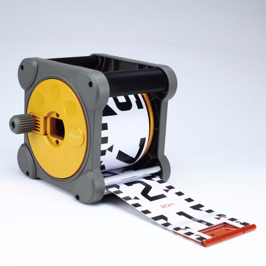 ヤマヨ測定機 リボンロッド 100mm幅 10m ケース入り RC10B10M E2 (表タテ数字20cm毎赤白 裏ヨコ数字1m毎赤白) 工事写真 リボンテープ YAMAYO : 現場屋本舗 ...