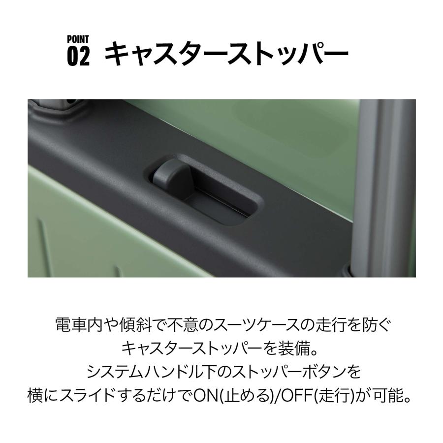 ace. スーツケース ディフェレンス エース フロントオープン