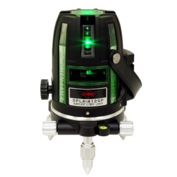 サンピース ダイレクトグリーンレーザー墨出器 SPLA−412GP LDグリーン高輝度タイプ 受光器・三脚付き 屋内外兼用 建築 墨出し : 現場用品専門ECストア 現場監督 - 通販 ...