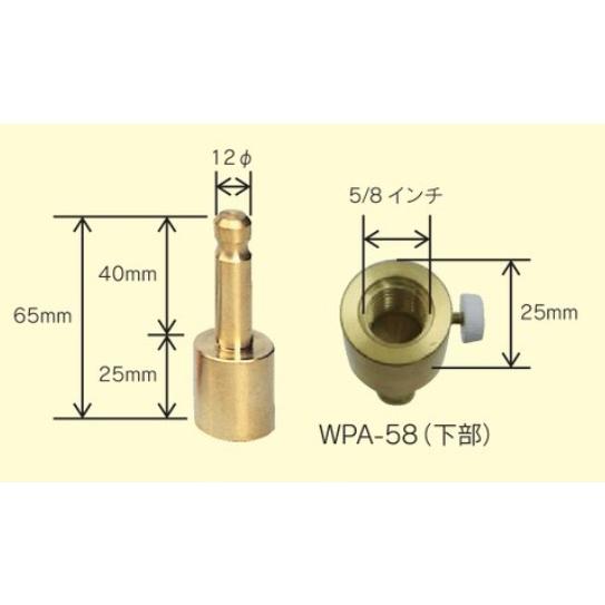 大平産業 日本製 プリズムアダプターライカ用アタッチメント WPA-58 精密ピンポール用 測量用ポール用品 TAIHEI ORIGINAL ...