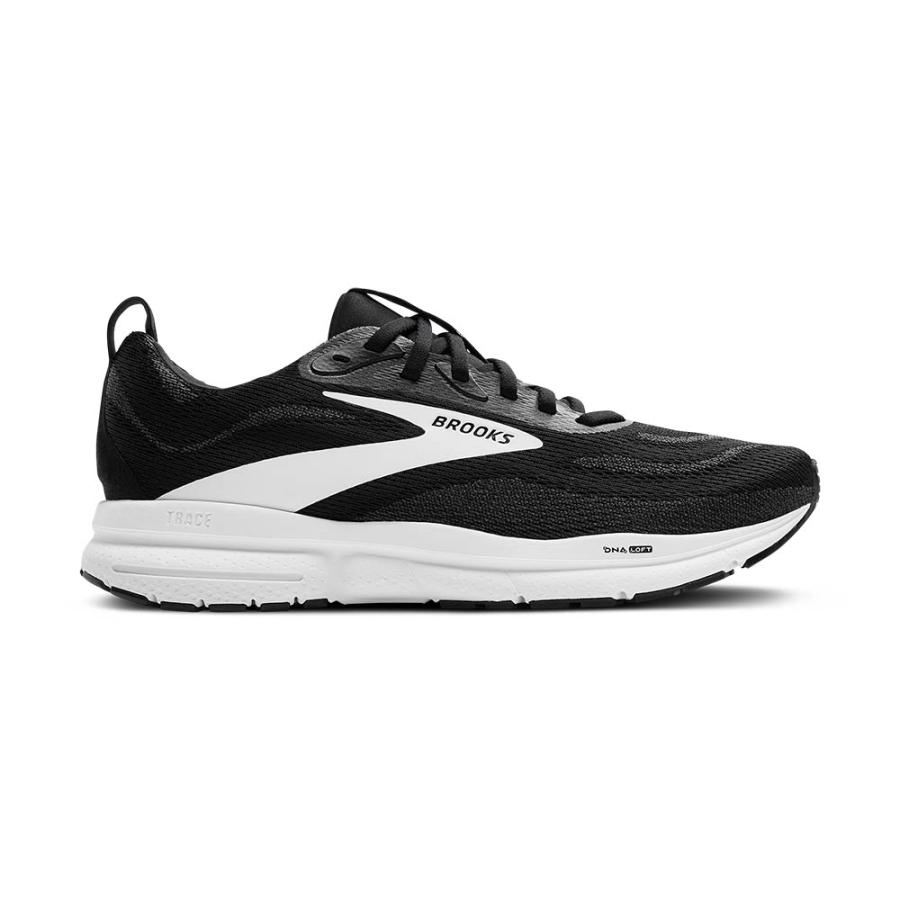 BROOKS トレースW-4412 BRW4412 ブラック/ホワイト : アキレスショップ - 通販 - Yahoo!ショッピング