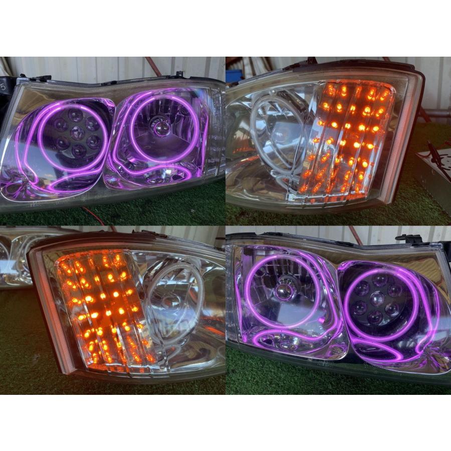 ★MY34 Y34 グロリア 純正 HID ヘッドライト 左右 CCFLリング イカリング LEDウィンカー バルカン 加工 ICHIKOH 1621 [セドリック] : 04932 ...