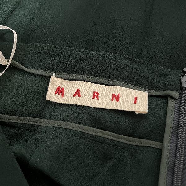 MARNI #anc マルニ スカート 40 緑 無地 プリーツ イタリア製 レディース [782840] : アクイールヤフーショップ - 通販 - Yahoo!ショッピング
