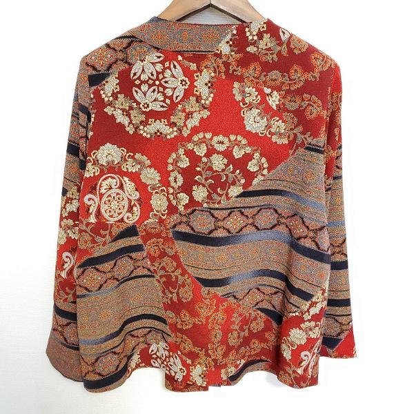 #apc シセンドウ 詩仙堂 カーディガン 赤系 ちりめん シャツ・ブラウス 和柄 レディース [784179] :784179:アクイール ...