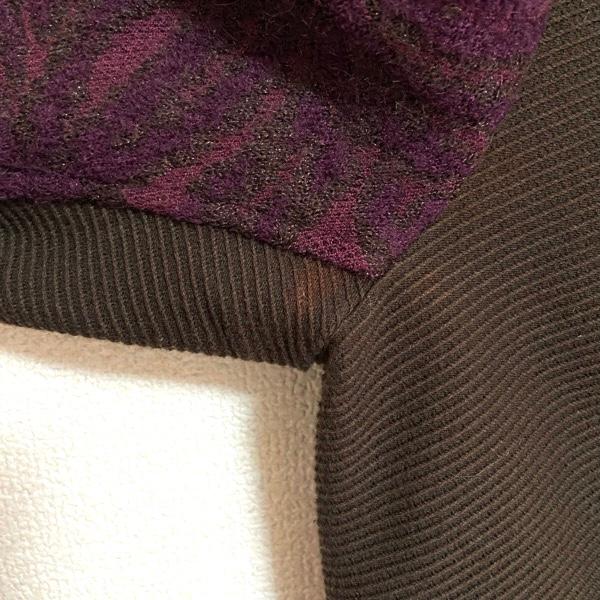 #wnc ノリコアラキ noriko araki スカートスーツ セットアップ ツーピース 紫 茶 モヘヤ混 ニット ラメ レディース ...