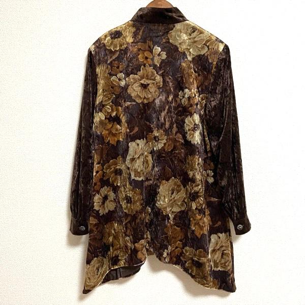 Leilian #wnc SALE レリアン コート 11 茶 ベロア調 花柄 レディース [791656] : アクイールヤフーショップ ...