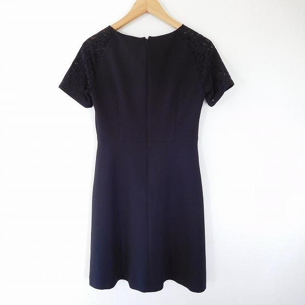 ANAYI #anc アナイ ワンピース 38 黒 半袖 レース バックジップ レディース [796788] : アクイールヤフーショップ - 通販 - Yahoo!ショッピング