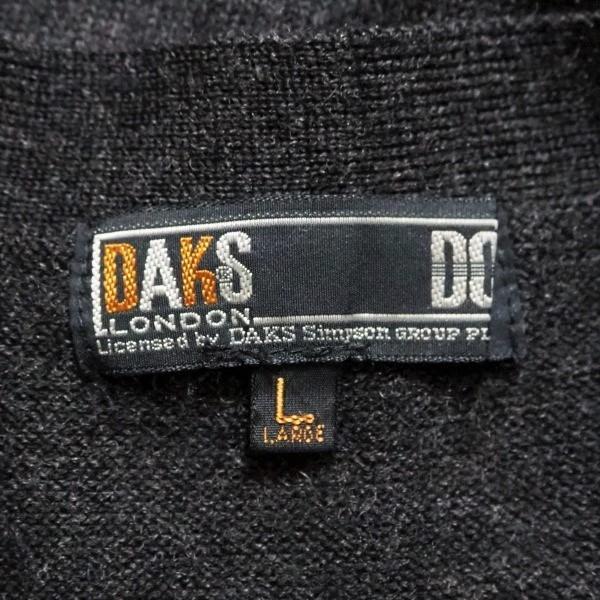 DAKS #wnc ダックス カーディガン L チャコールグレー 茶 アーガイル メンズ [801463] : アクイールヤフーショップ - 通販 - Yahoo!ショッピング