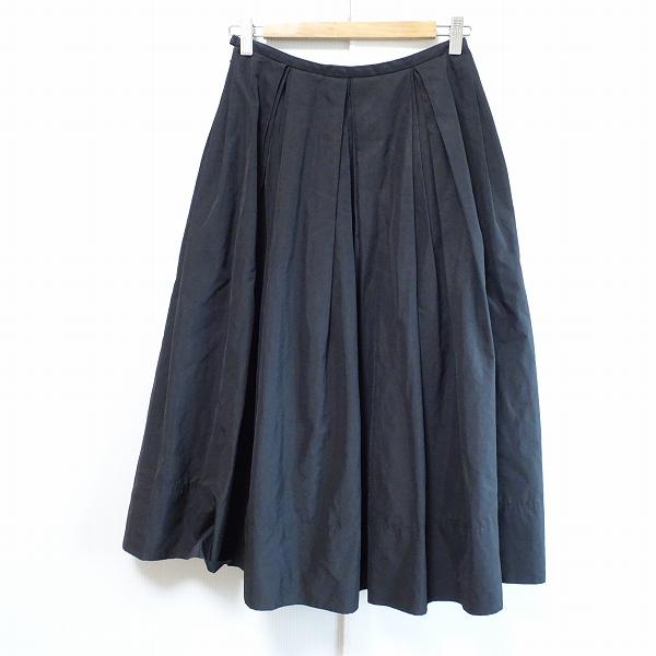 #anc トクコ TOKUKO1erVOL スカート 9 黒系 ナイロン ロング フレア プリーツ レディース [814306 ...