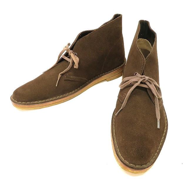 #wns クラークス Clarks ブーツ 7 1/2 茶 デザートブーツ スエード メンズ [824310] : アクイールヤフーショップ ...