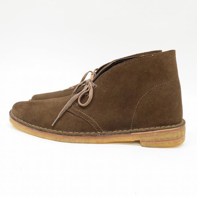 #wns クラークス Clarks ブーツ 7 1/2 茶 デザートブーツ スエード メンズ [824310] : アクイールヤフーショップ ...