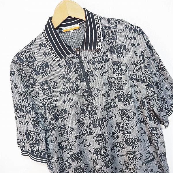 CASTELBAJAC #snc カステルバジャック スポーツ Castelbajac SPORT ポロシャツ 4 黒 グレー 白 半袖 総柄 ...