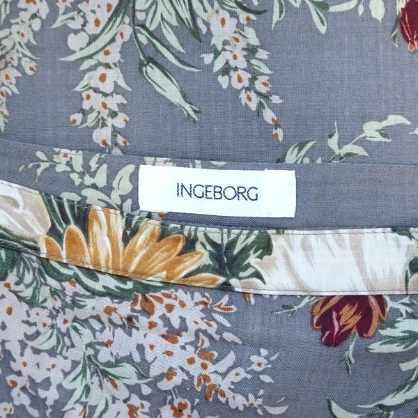 #anc インゲボルグ INGEBORG スカート グレー マルチ 花柄 ロング レディース [849532] : 849532 : アクイールヤフーショップ - 通販 - Yahoo!ショッピング