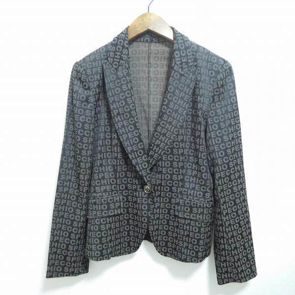 SPECCHIO #anc スペッチオ ジャケット 40 黒系 ロゴ 総柄 レディース [851176] : アクイールヤフーショップ ...