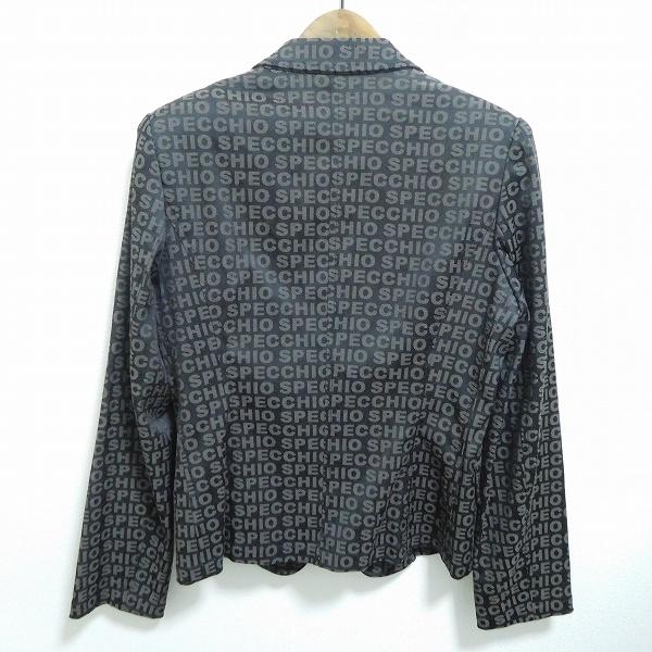SPECCHIO #anc スペッチオ ジャケット 40 黒系 ロゴ 総柄 レディース [851176] : アクイールヤフーショップ ...