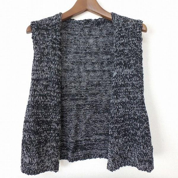 #anc SALE ビスケー BCami ベスト 9 黒 白 麻混 ニット レディース [853164] : アクイールヤフーショップ - 通販 - Yahoo!ショッピング