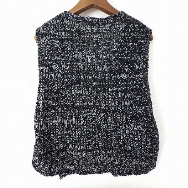 #anc SALE ビスケー BCami ベスト 9 黒 白 麻混 ニット レディース [853164] : アクイールヤフーショップ - 通販 - Yahoo!ショッピング