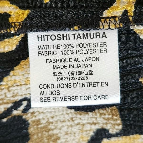 #spc 詩仙堂 ヒトシタムラ HITOSHI TAMURA カットソー 黄色 黒 柄 バックジップ スタンドカラー レディース [860809] : アクイールヤフーショップ - 通販 ...