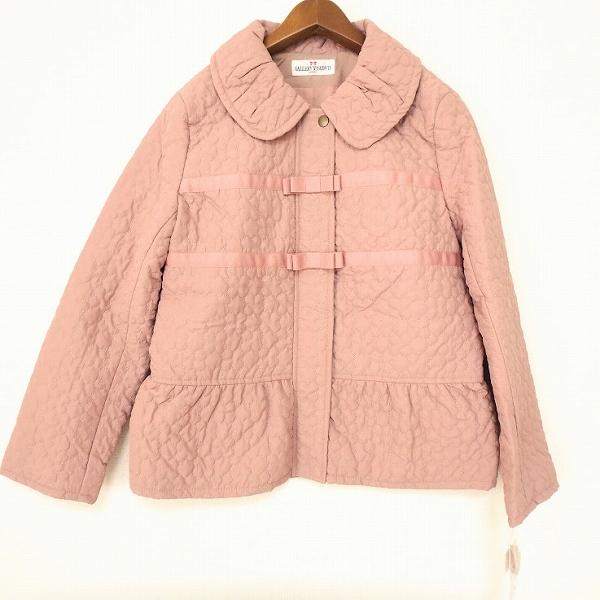#wnc ギャラリービスコンティ GALLERY VISCONTI コート 2 ピンク 中綿 リボン タグ付き 美品 レディース ...