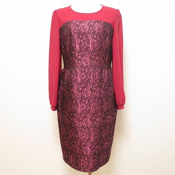 #anc アールドゥ R.Deux ワンピース 40 ボルドー 赤 バラ 花柄 シースルー レディース [884238] : アクイールヤフー ...