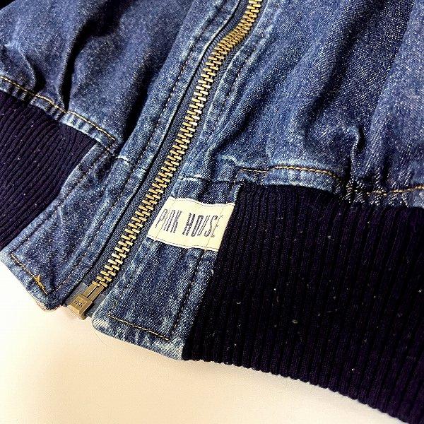 wsc ピンクハウス PINKHOUSE ブルゾン 青系 赤 白 デニム wsc ピンクハウス PINKHOUSE ブルゾン 青系 赤 白 デニム