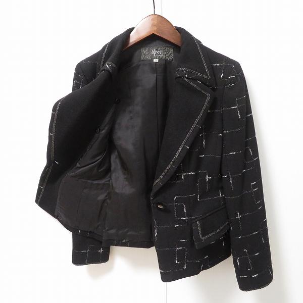 #wxc イネス ignes スカートスーツ ツーピース セットアップ 38 黒 シルバー アンゴラ使い ラメ 胸当て付き レディース [899887] : 899887 : アクイールヤフー ...