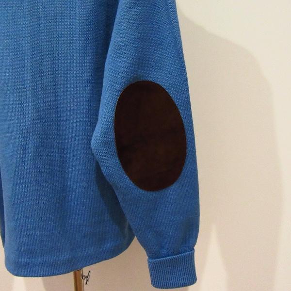 #wnc スクーカム SKOOKUM フェルコ FELCO カーディガン 38 水色 ニット ウール ワッペン ロゴ エルボーパッチ USA製 ...
